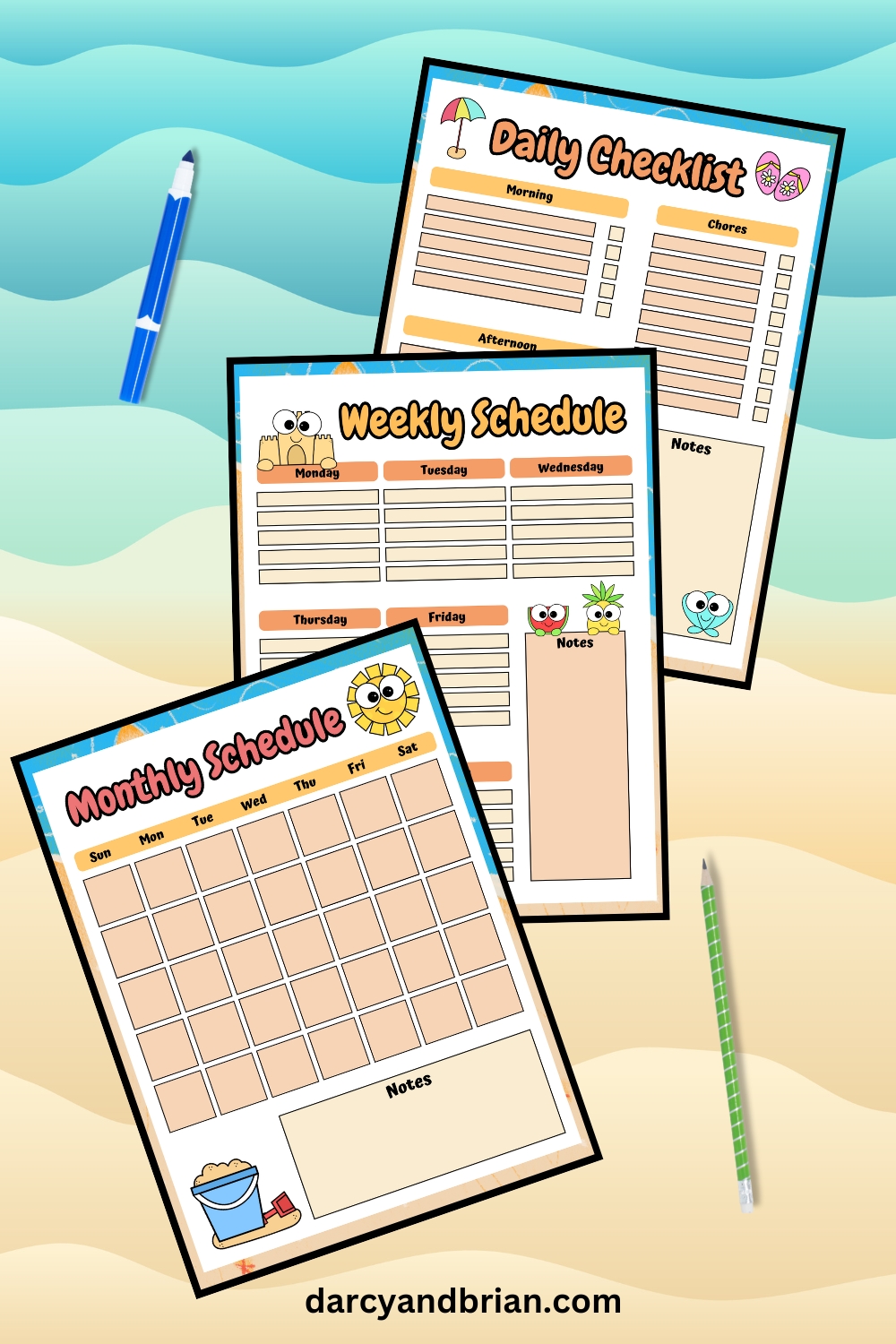 Printable Summer Planner for Kids: Organize Seasonal Fun