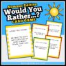 Printable Would You Rather Summer Questions for Kids