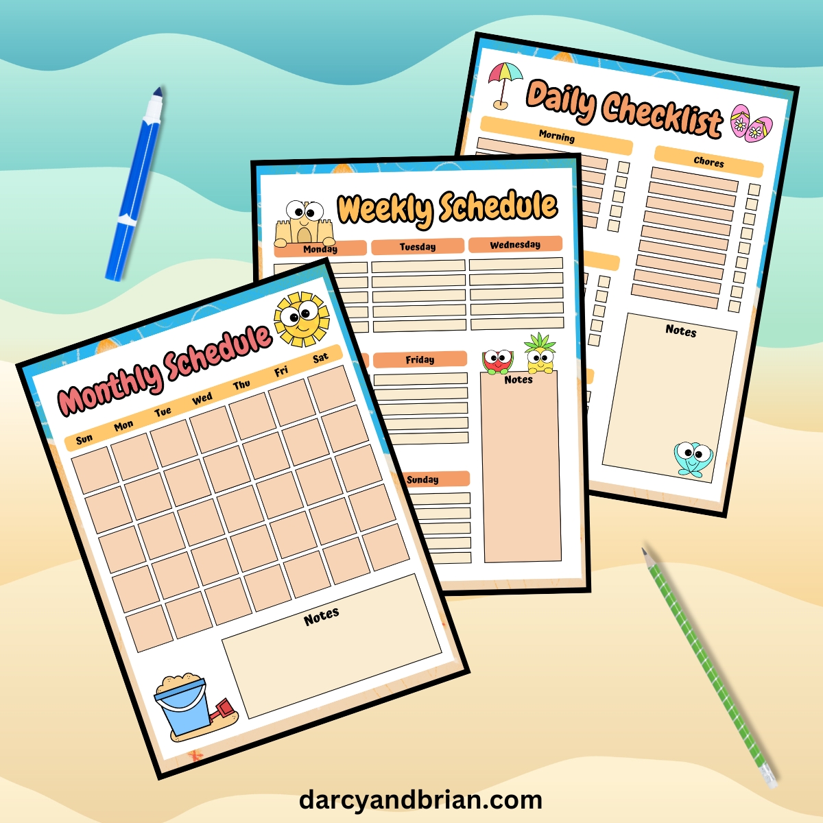 Printable Summer Planner for Kids: Organize Seasonal Fun