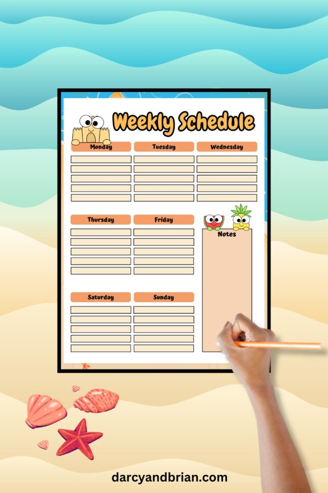Printable Summer Planner for Kids: Organize Seasonal Fun