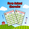 Fun Farm Animal Charades for Kids | Free Printable Game
