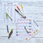 Free Printable Campfire Tracing Worksheet