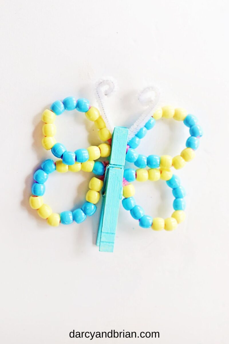 Easy Clothespin Butterfly Craft for Kids | Spring Motor Skill Activity