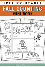 Fall Counting Book Printable for Preschool