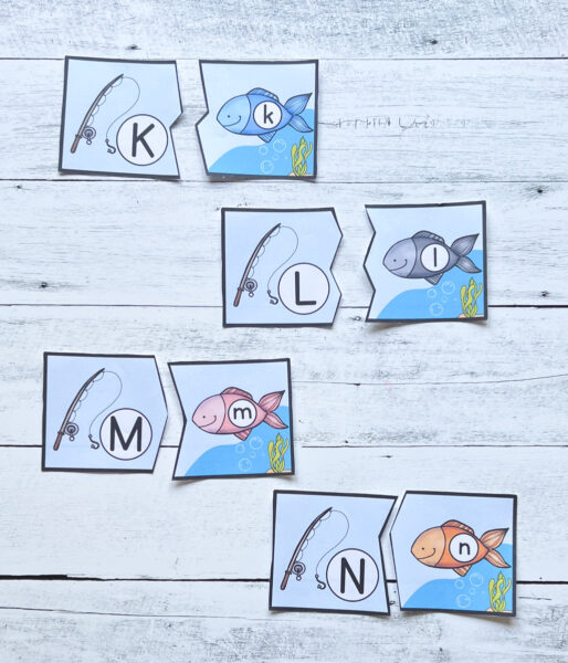 Fishing for Letters Activity | Free Printable For Kids