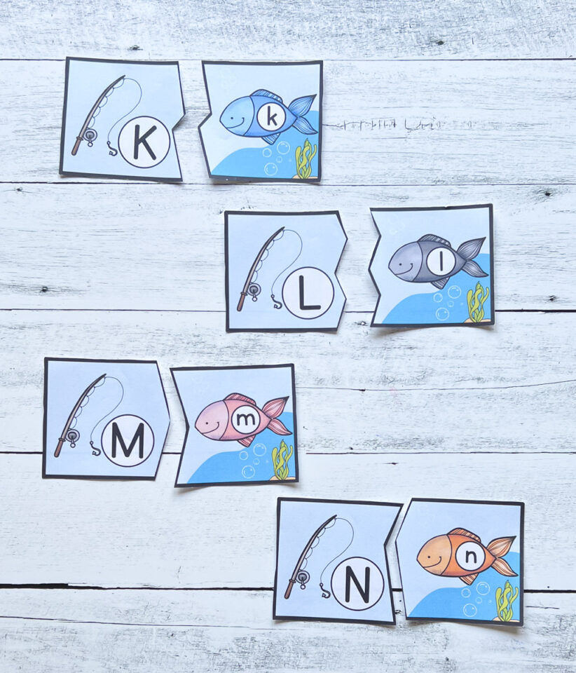 Fishing for Letters Activity | Free Printable For Kids