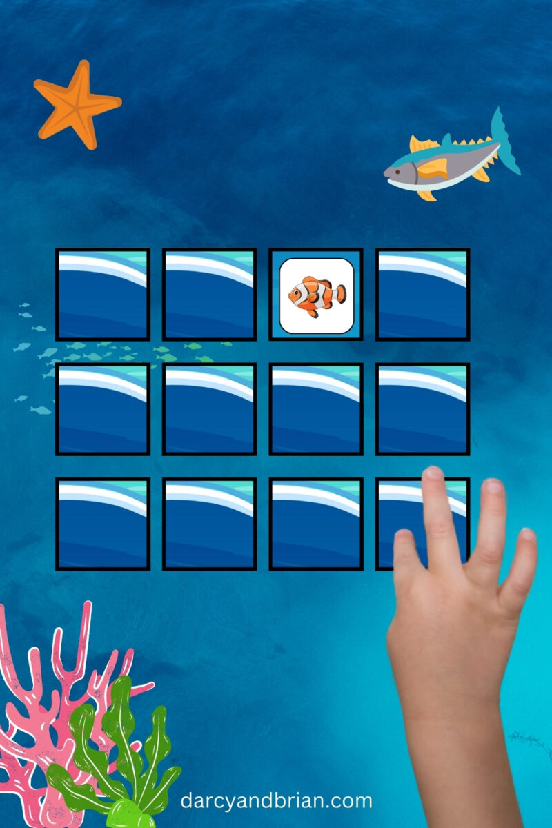 Fun Fish Matching Game Printable for Preschoolers