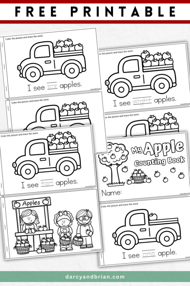 Free Printable Apple Counting Book