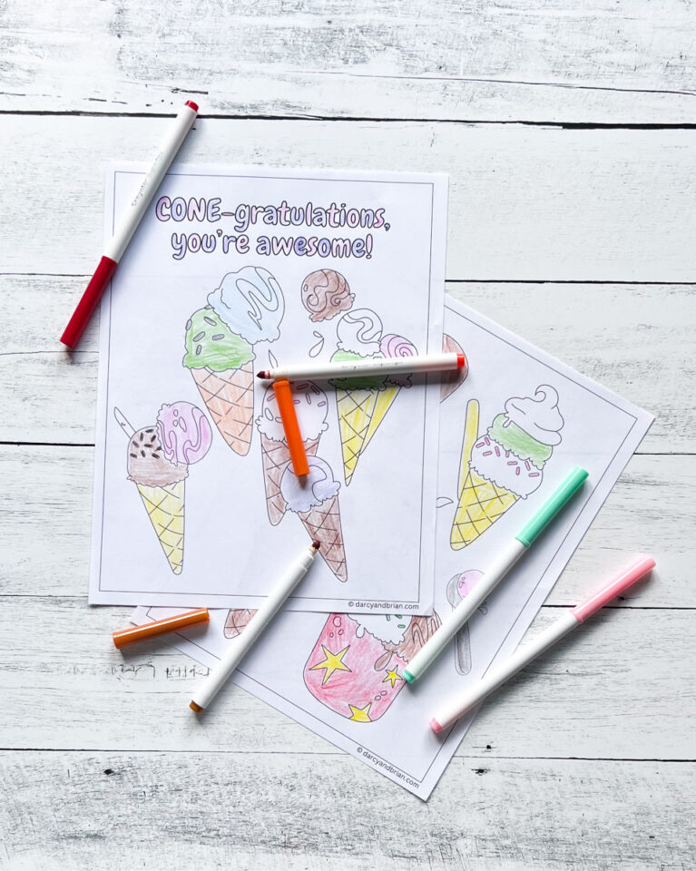 Ice Cream Coloring Pages for Kids | Fun Summer Printable Activity