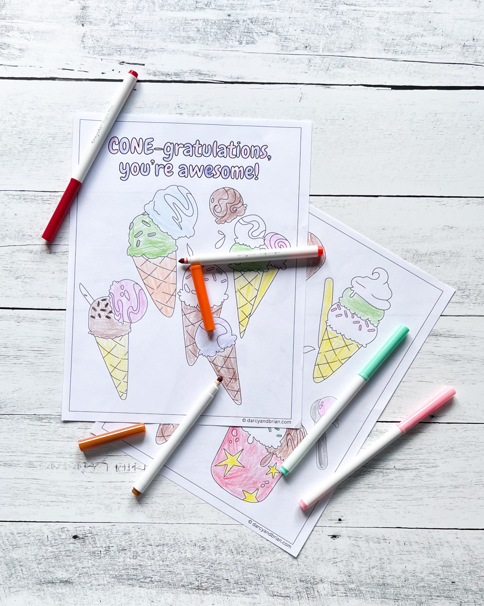 Ice Cream Coloring Pages for Kids | Fun Summer Printable Activity