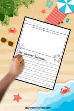 I Like Summer Because Worksheet | Free Printable for Kids