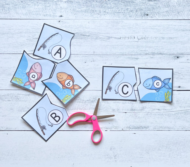 Fishing for Letters Activity | Free Printable For Kids