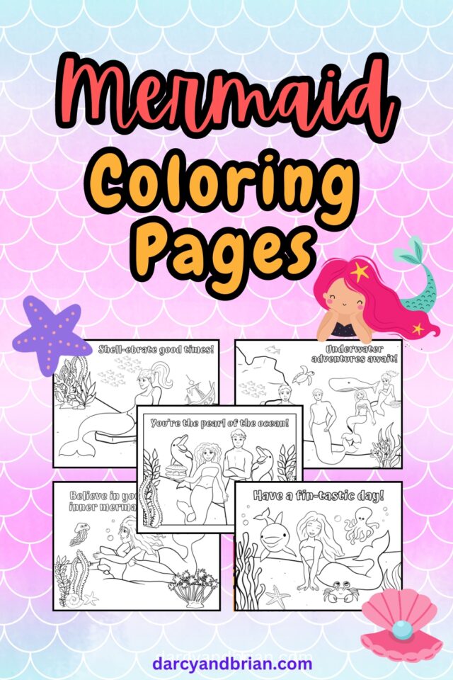 Free Printable Mermaid Coloring Pages