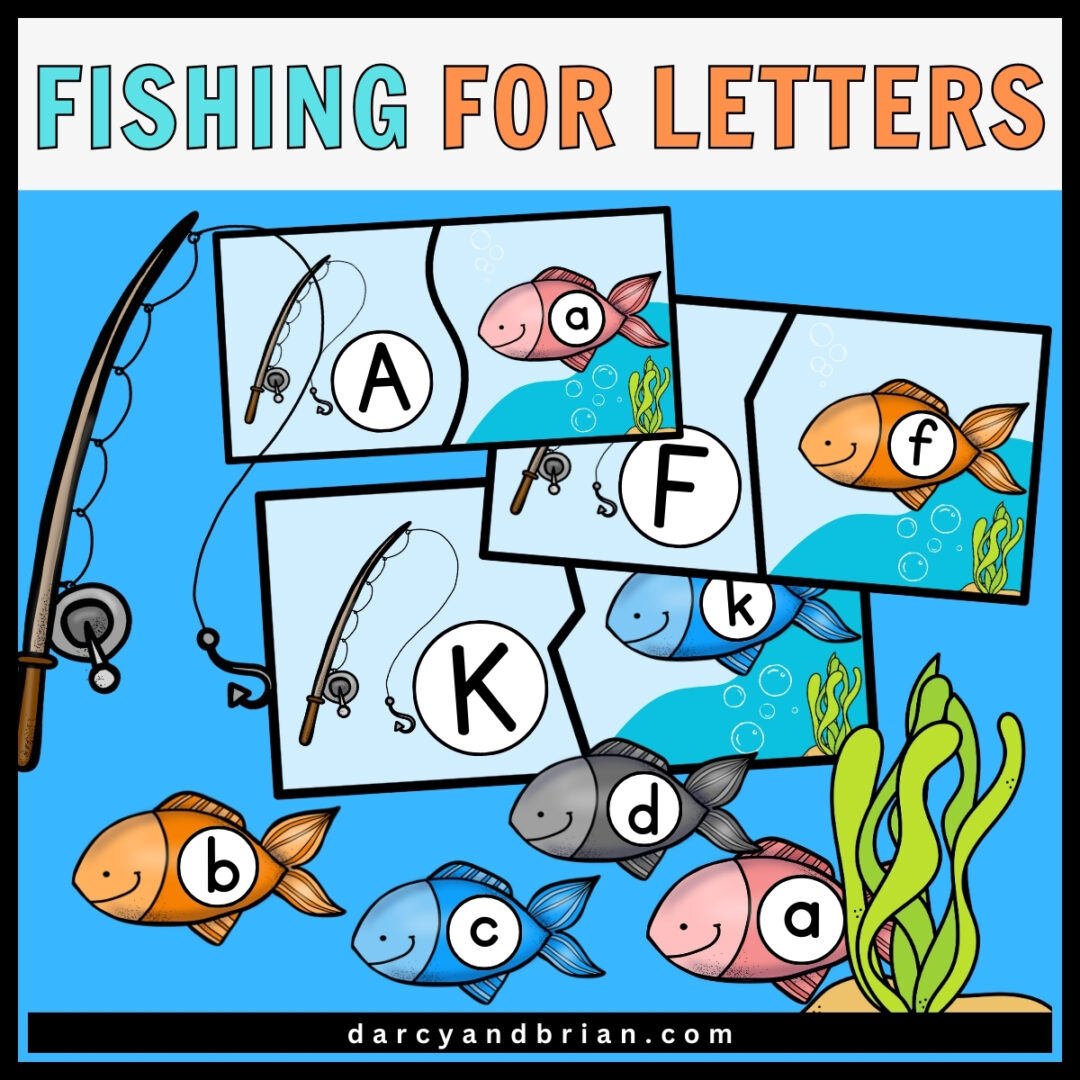Fishing for Letters Activity | Free Printable For Kids
