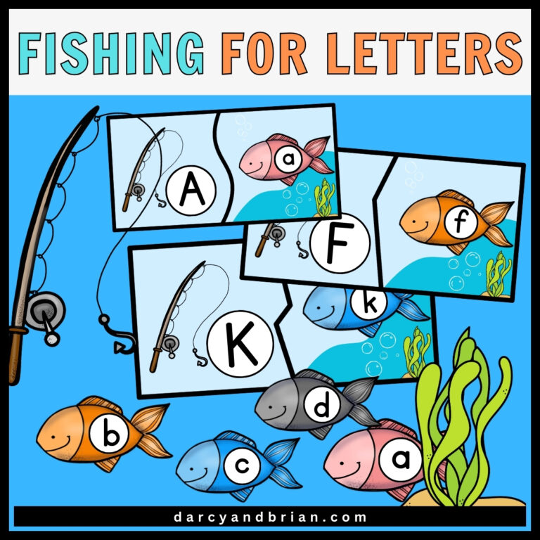 Fishing for Letters Activity | Free Printable For Kids
