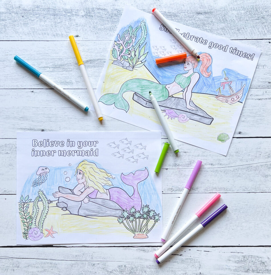 Free Printable Mermaid Coloring Pages