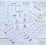 Free Printable Campfire Tracing Worksheet