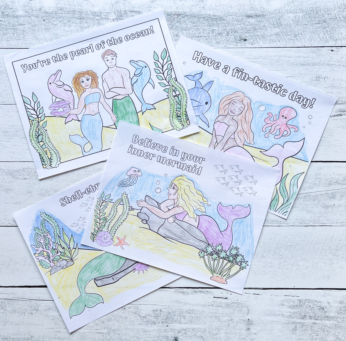 Free Printable Mermaid Coloring Pages