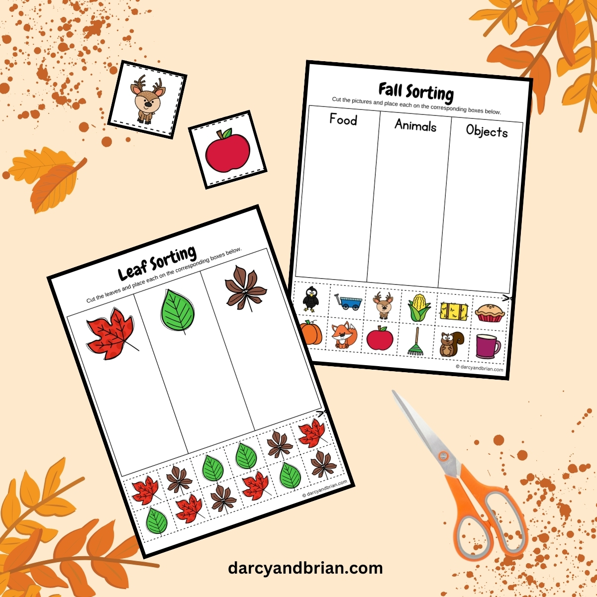 Engaging Fall Sorting Worksheets for Preschool