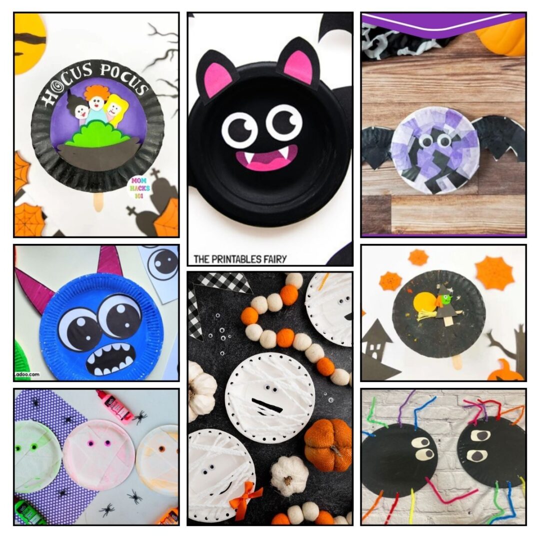 13 Creative Paper Plate Halloween Crafts for Kids