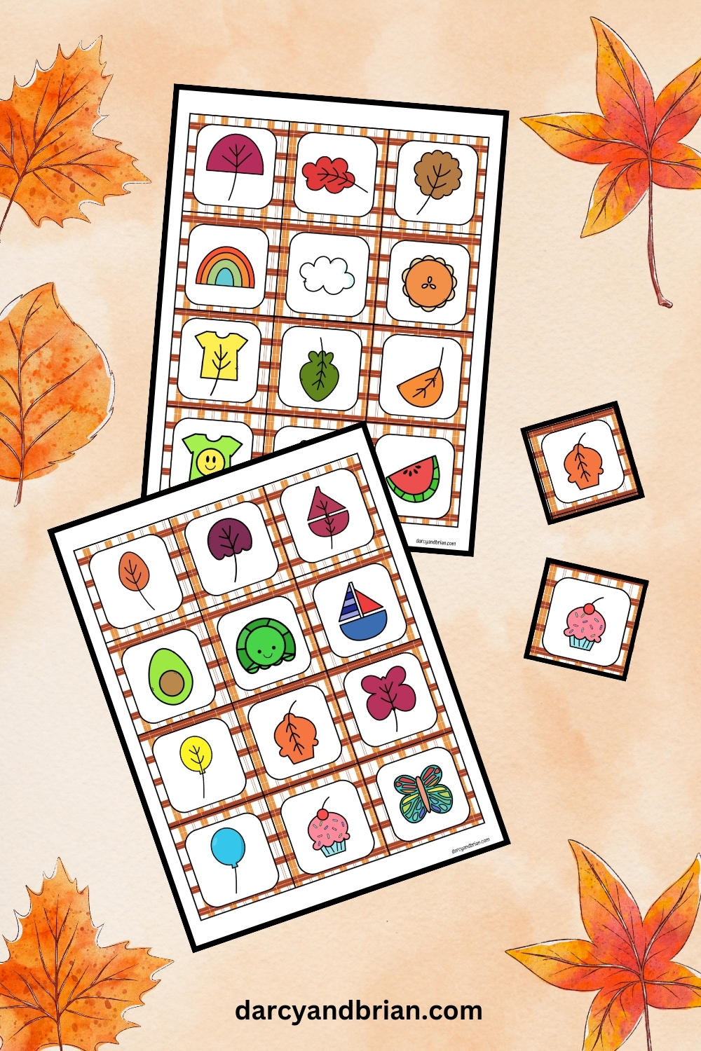 Fall Memory Game Printable for Kids