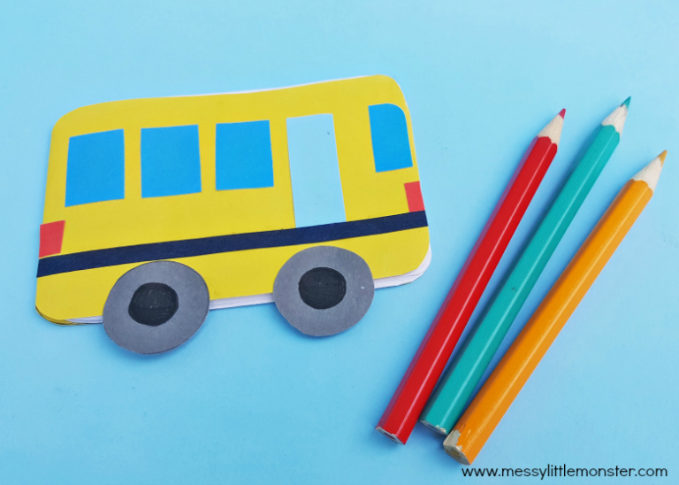 12 School Bus Crafts for Preschoolers | Back to School Activities