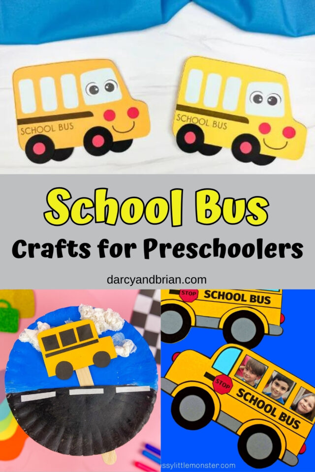 12 School Bus Crafts for Preschoolers | Back to School Activities