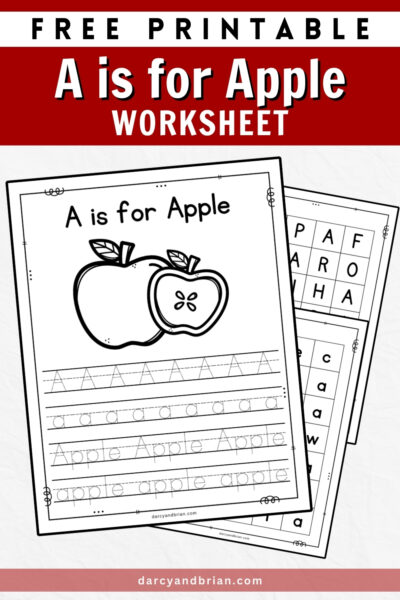 A is for Apple Worksheet | Free Preschool Printable
