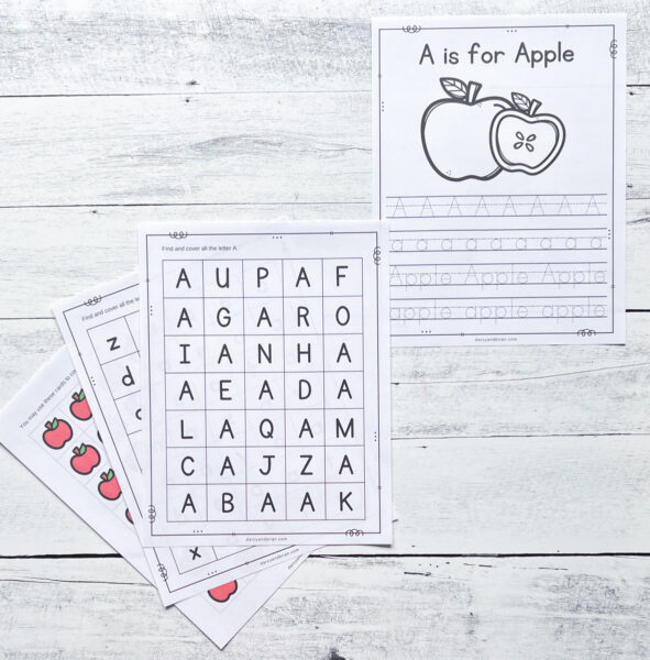 A is for Apple Worksheet | Free Preschool Printable