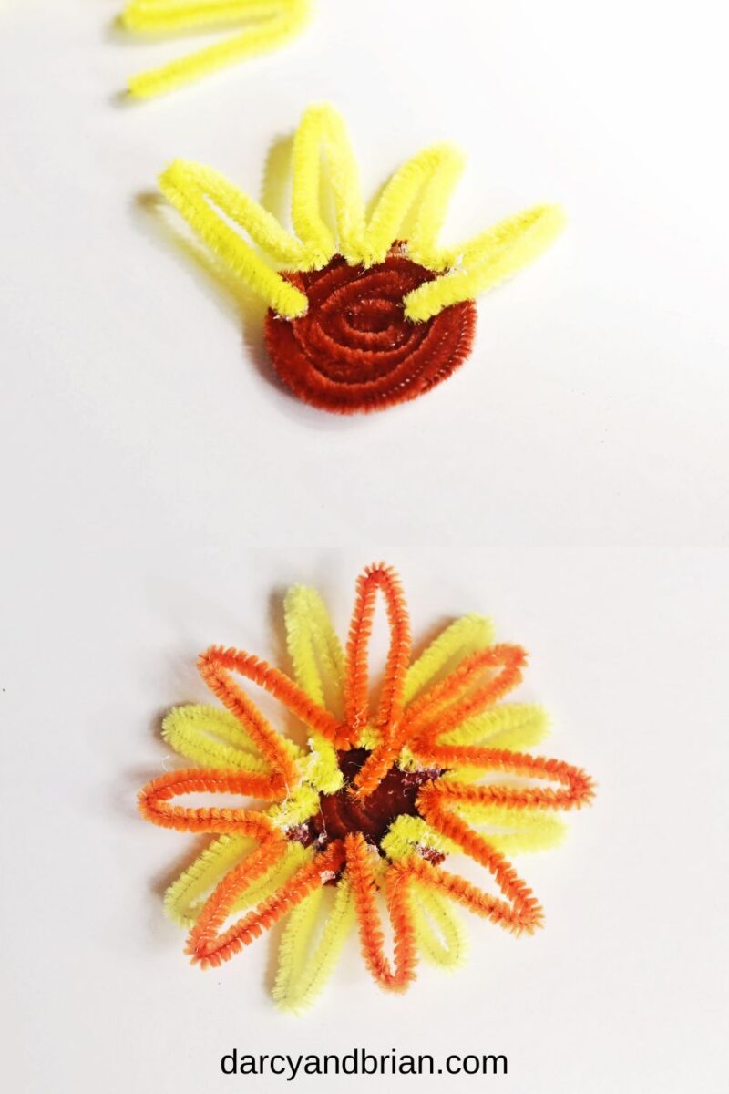 Pipe Cleaner Sunflower Craft for Kids