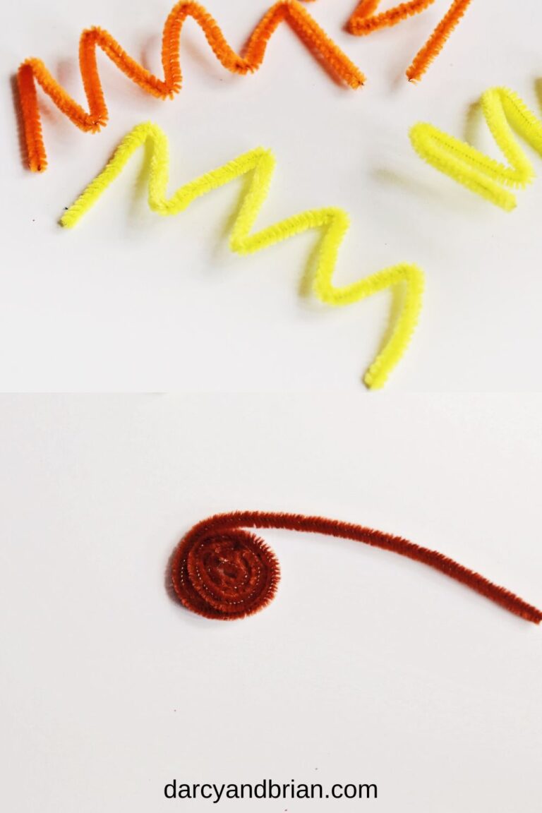 Pipe Cleaner Sunflower Craft for Kids
