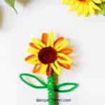 Pipe Cleaner Sunflower Craft for Kids