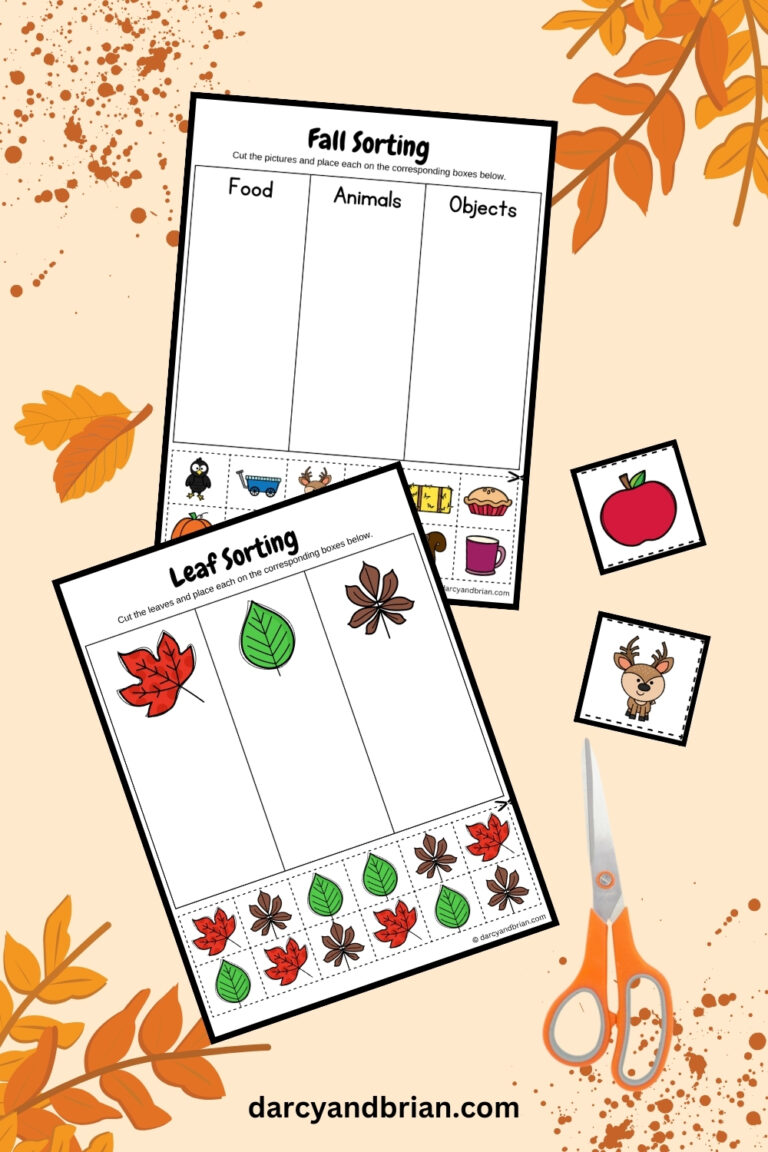 Engaging Fall Sorting Worksheets for Preschool