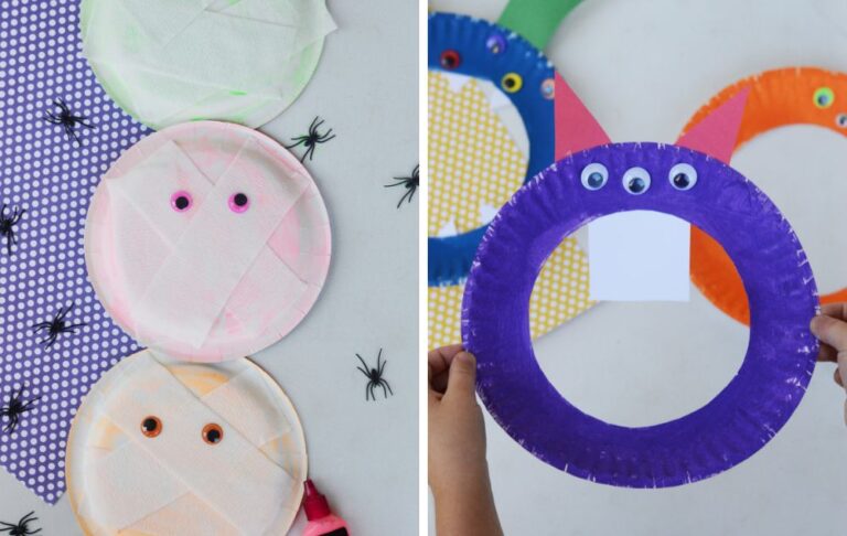 13 Creative Paper Plate Halloween Crafts for Kids
