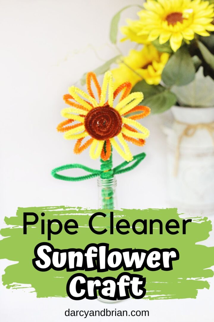 Pipe Cleaner Sunflower Craft for Kids
