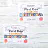 Free Printable First Day of Homeschool Sign