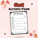 Ghost Acrostic Poem Printable Worksheet