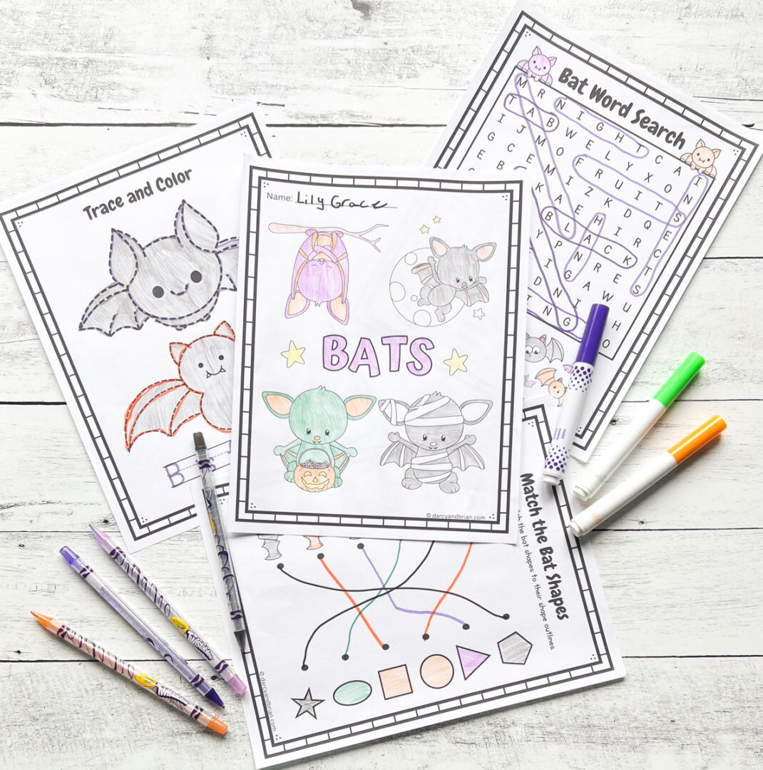 Free Printable Bat Worksheets For Kindergarten