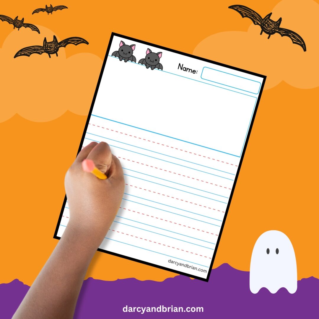 Free Printable Bat Writing Paper for Kids