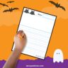 Free Printable Bat Writing Paper for Kids