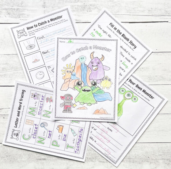 How To Catch A Monster Activities For Kids | Printable Worksheets