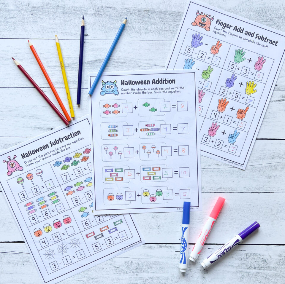 Free Halloween Math Worksheets For Kids
