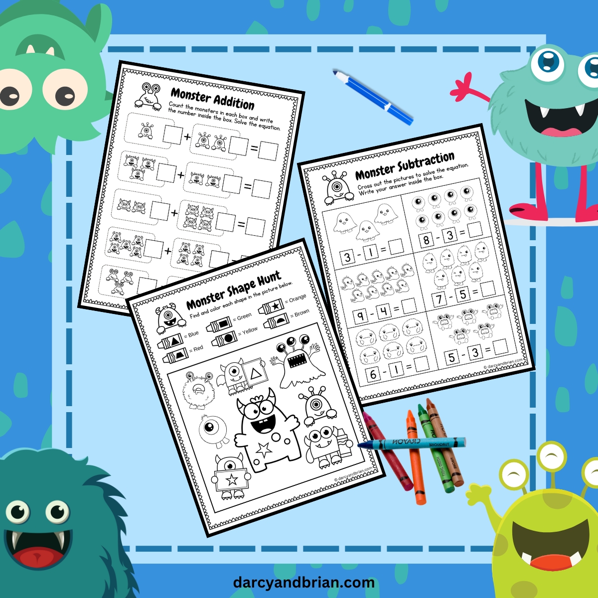 How To Catch A Monster Activities For Kids | Printable Worksheets