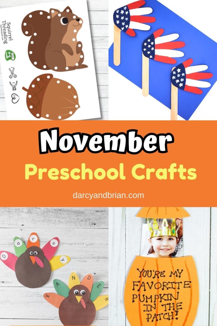 Fun & Easy November Preschool Crafts for Fall
