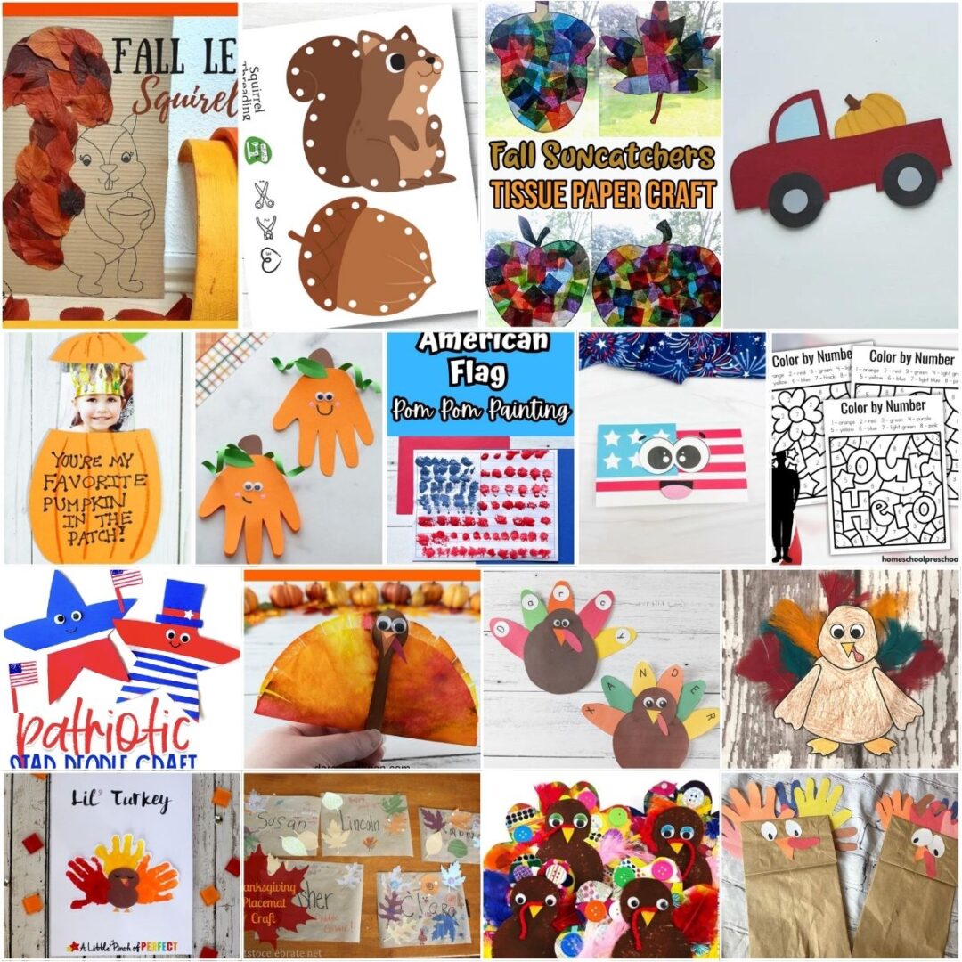 Fun & Easy November Preschool Crafts for Fall