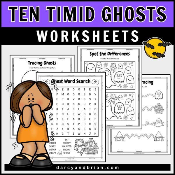 Ten Timid Ghosts Activities | Book Companion Printables