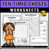 Ten Timid Ghosts Activities | Book Companion Printables