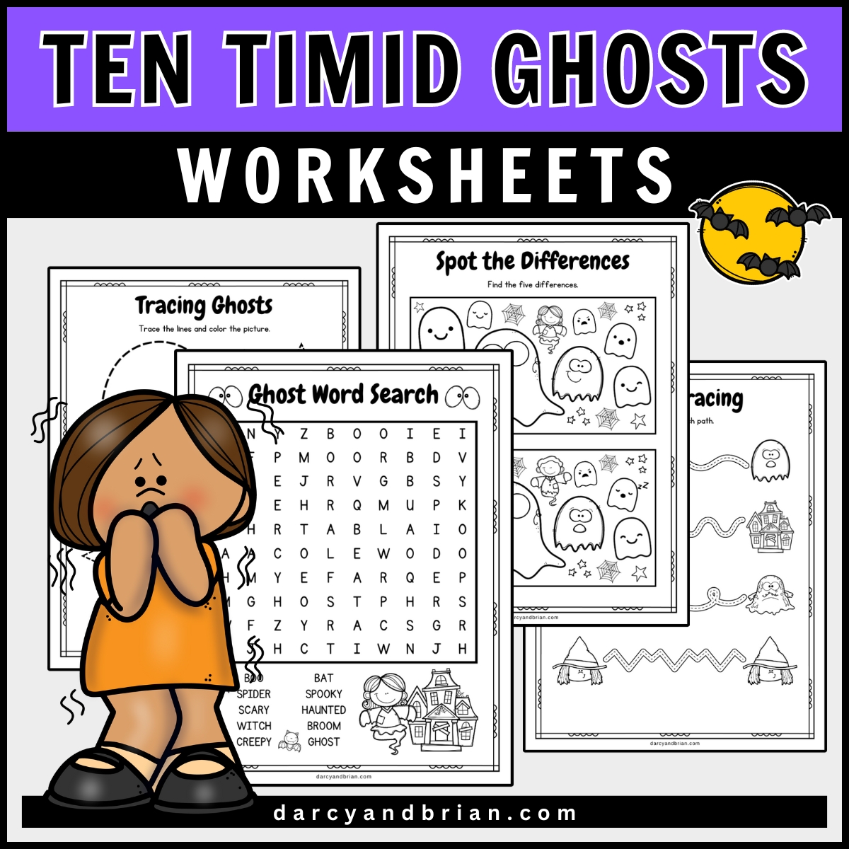 Ten Timid Ghosts Activities | Book Companion Printables