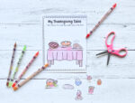 Thanksgiving Food Worksheet | Coloring and Cut Paste Activity