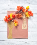 Tissue Paper Fall Tree Craft for Kids